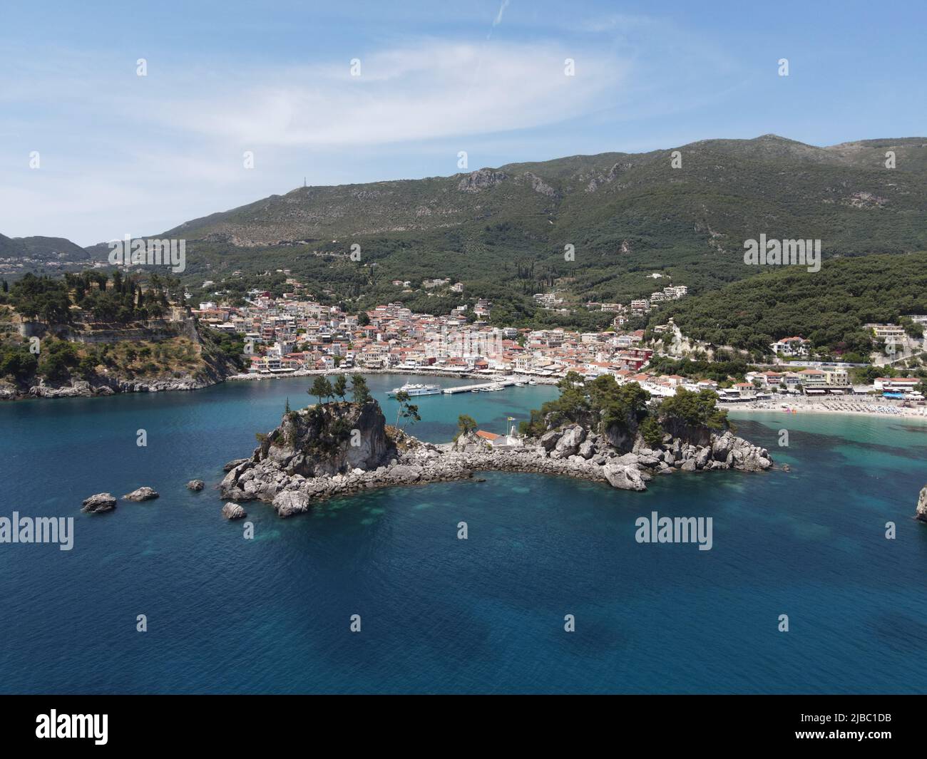 Parga, greek caribbean in preveza, famous tropical destination vacation ...