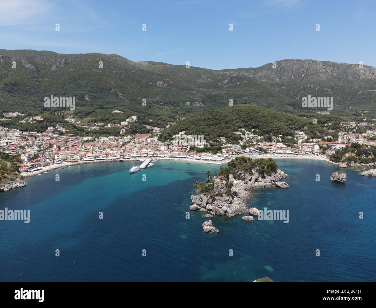 Parga, greek caribbean in preveza, famous tropical destination vacation ...
