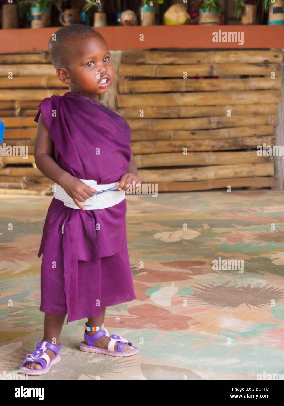 Kizimkazi, Zanzibar - February 2021: Portrait of a child of an African ...