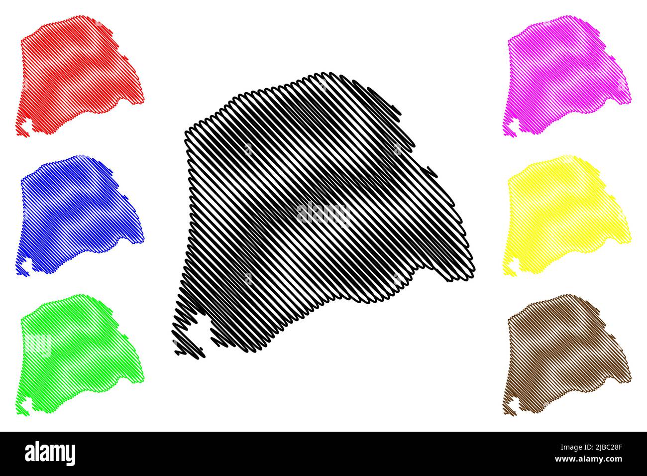 Bely island (Russia, Russian Federation, Tyumen Oblast) map vector ...