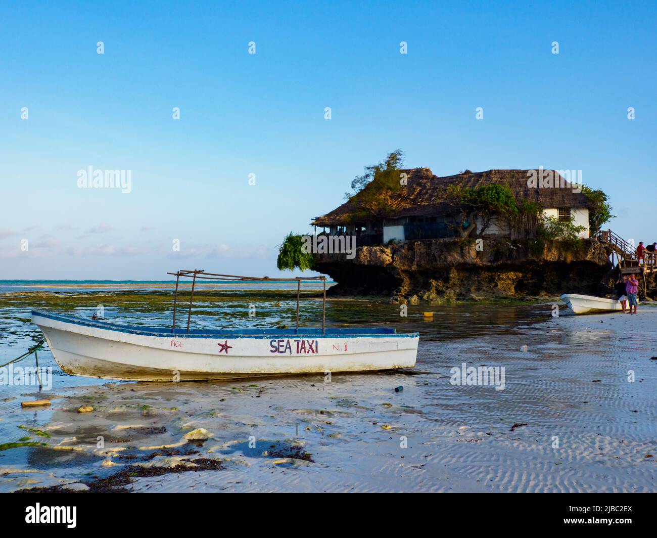 Michamvi, Tanzania - Feb, 2021: Famous 'The Rock' restaurant built on ...