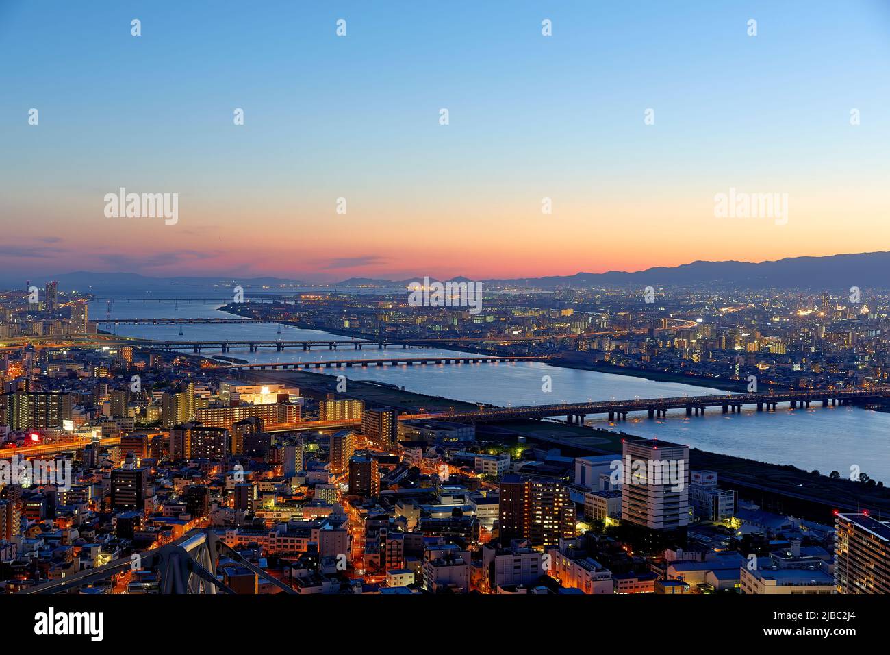 Japan osaka birds eye view hi-res stock photography and images - Alamy