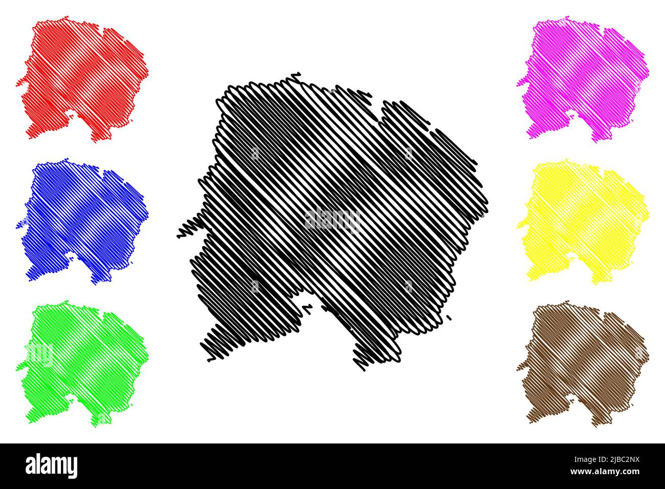 Belitung island (Republic of Indonesia, South East Asia) map vector ...