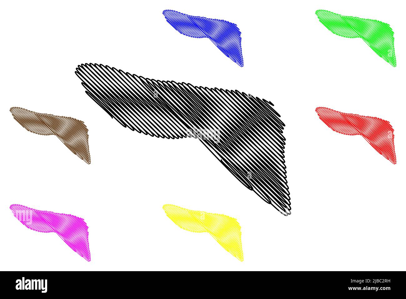 Bengkalis island (Republic of Indonesia, South East Asia) map vector ...