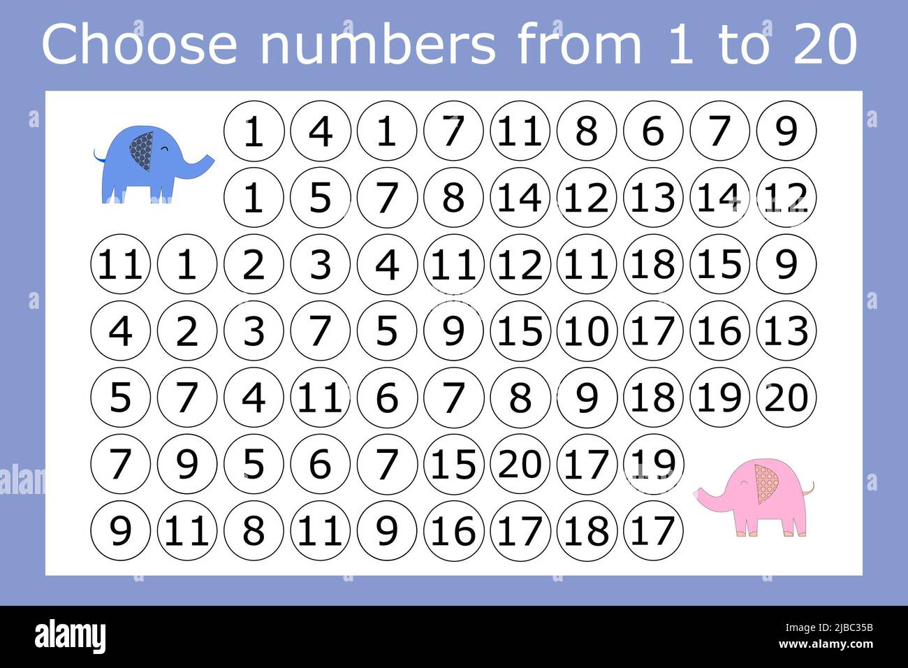 Counting maze for kids. A fun game, a mathematical puzzle with the ...