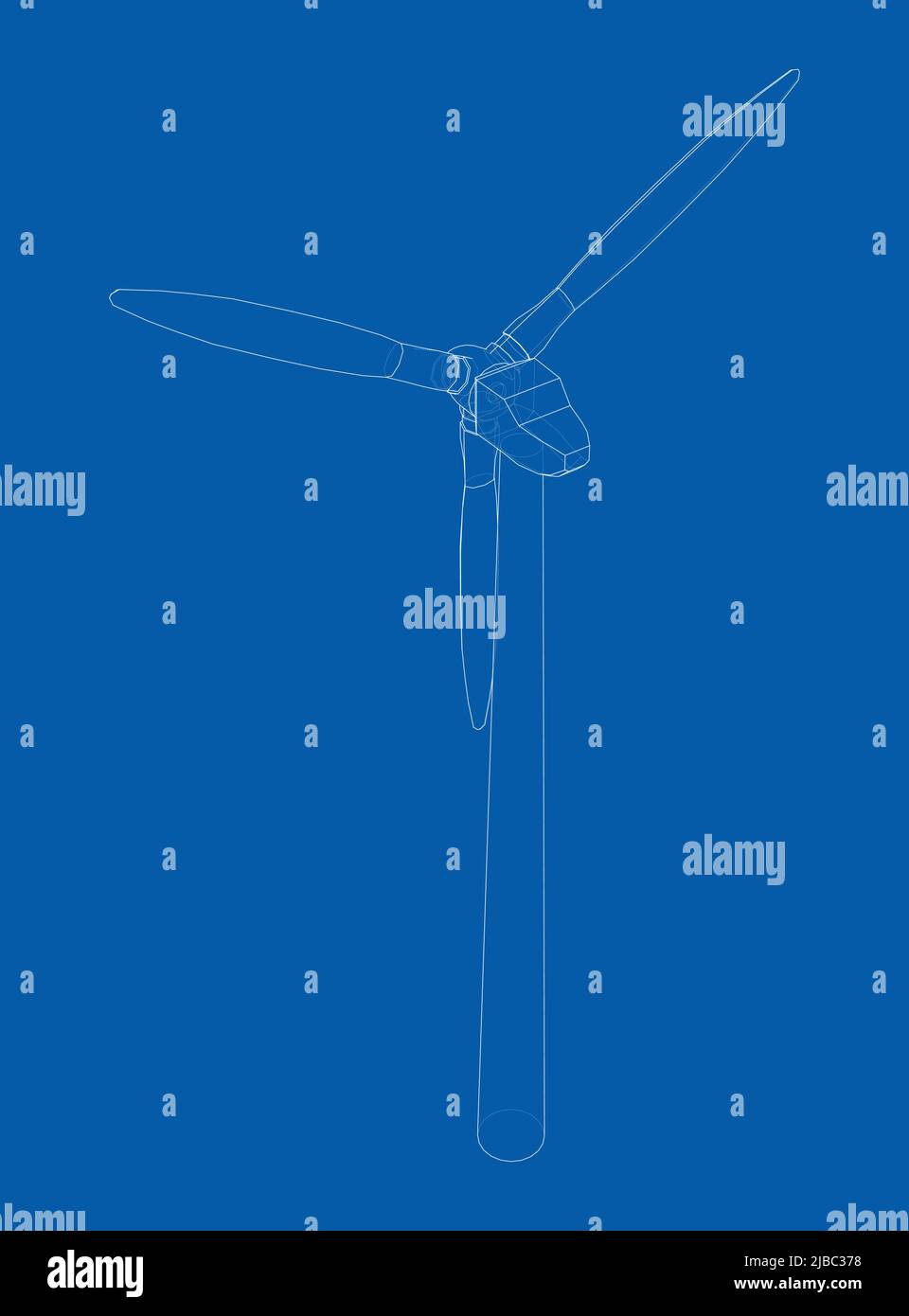 Wind turbine. Vector rendering of 3d Stock Vector Image & Art - Alamy