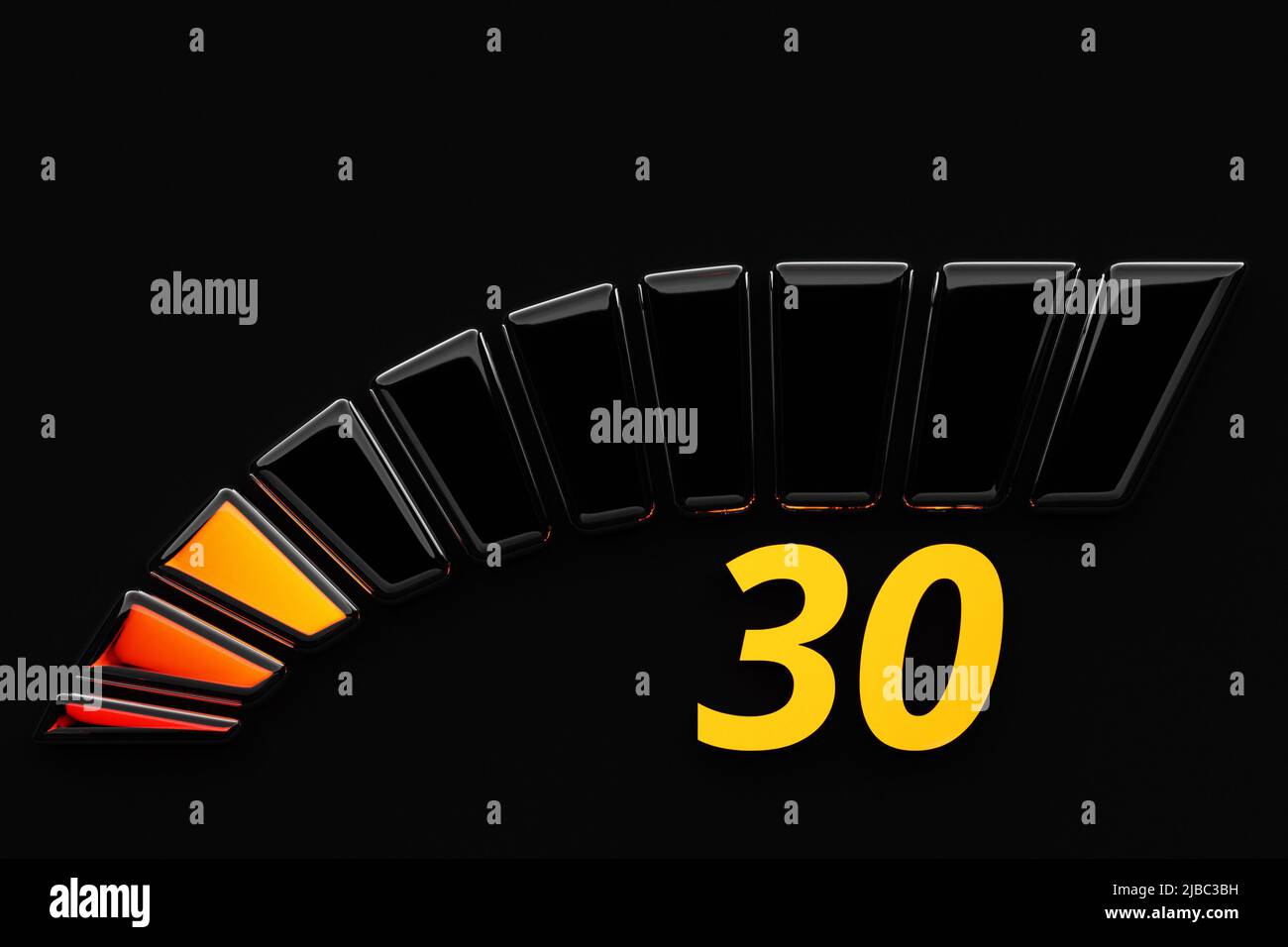 3d illustration of measuring speed icon. Colorful speedometer icon ...