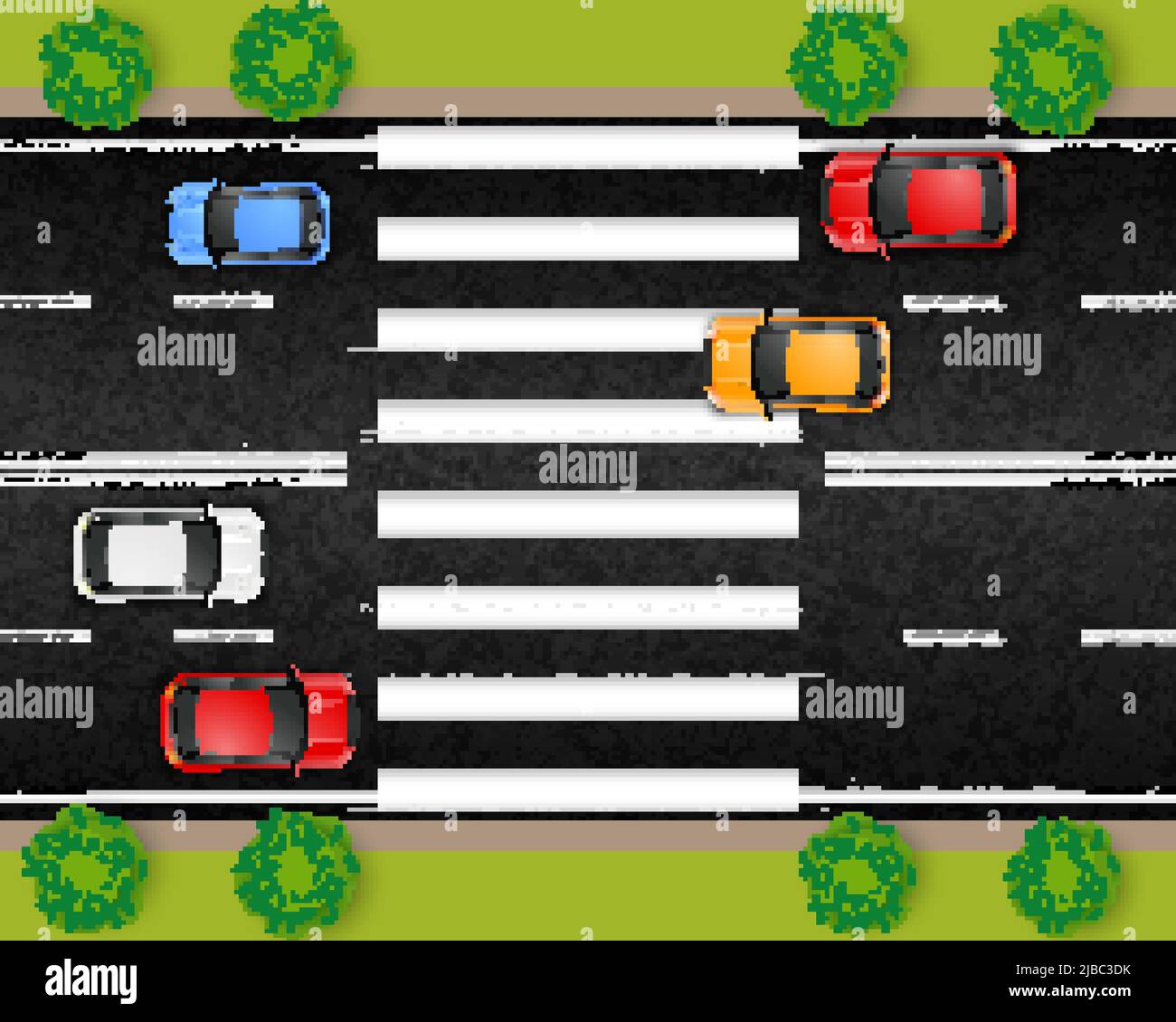 Crosswalk marker Stock Vector Images - Alamy