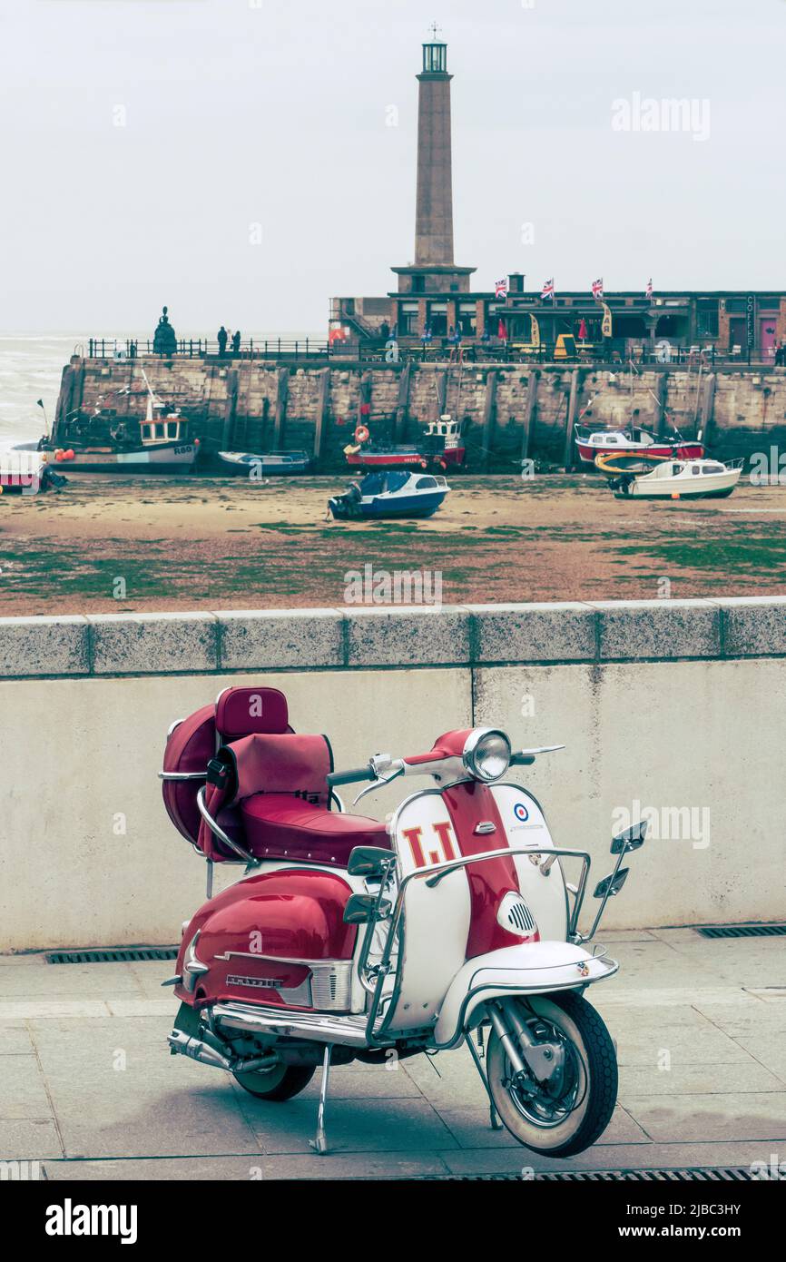 Local Scooter club Platinum Jubilee ride out in Margate Kent UK Stock ...