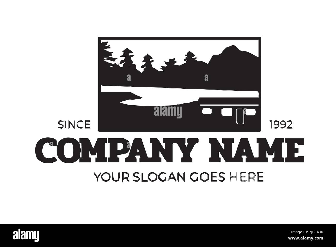 Illustration of professional corporates company icon log design in ...