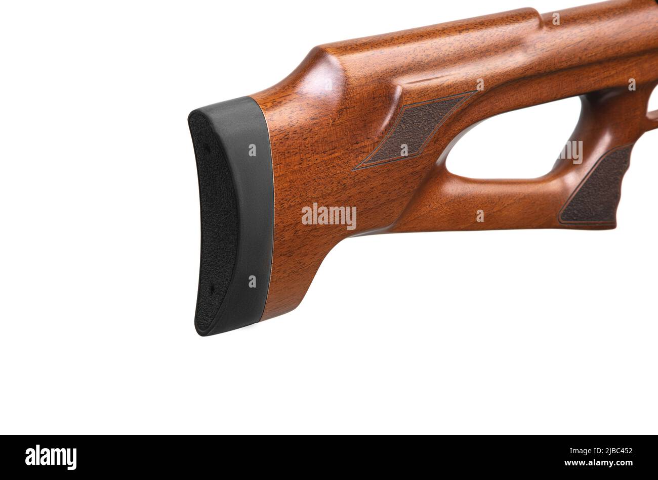 A modern air rifle with a futuristic design. Pneumatic weapons for ...