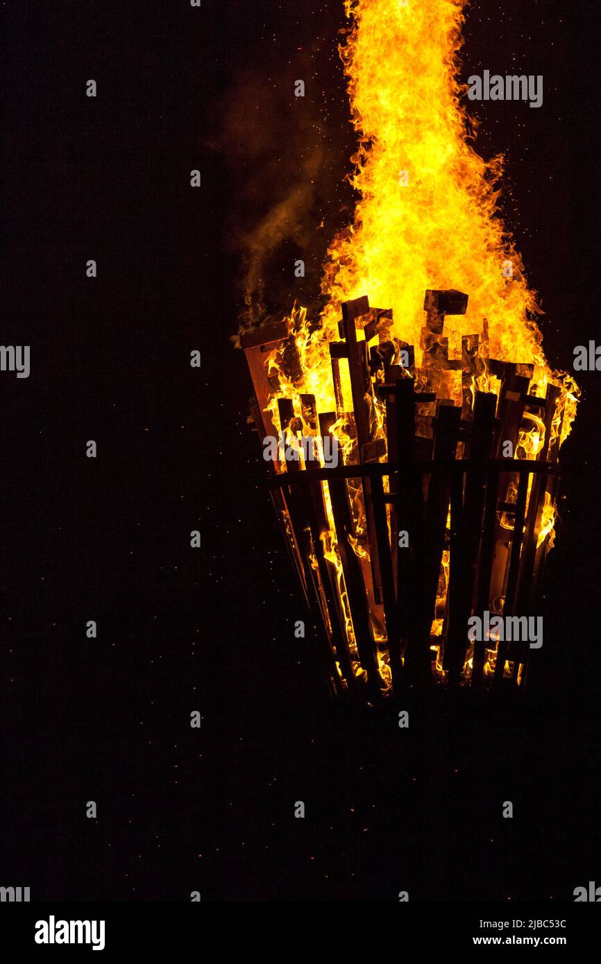 Queen's jubilee bonfire beacon hi-res stock photography and images - Alamy