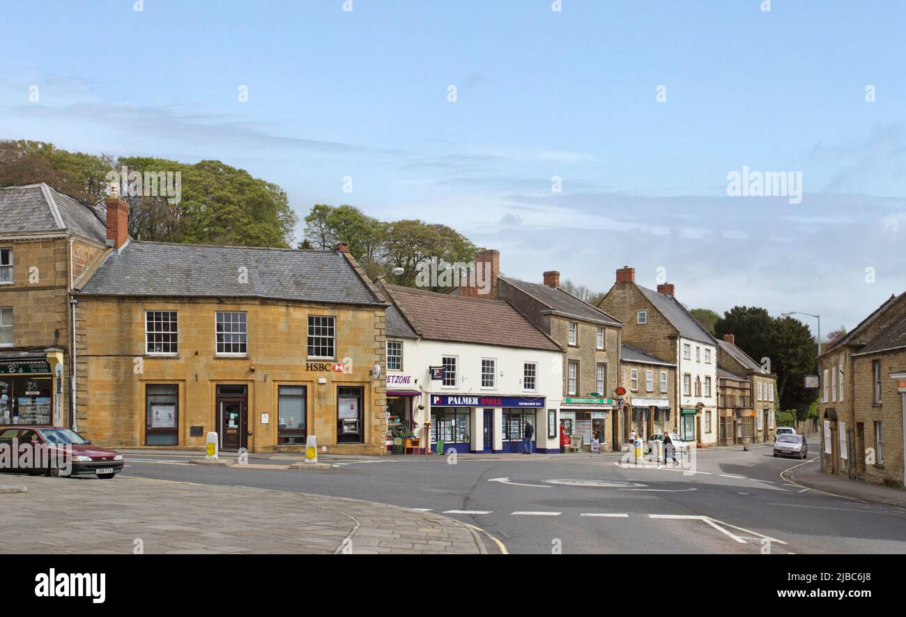 Crewkerne, Somerset, United Kingdom - 24 April 2009: View from Market ...