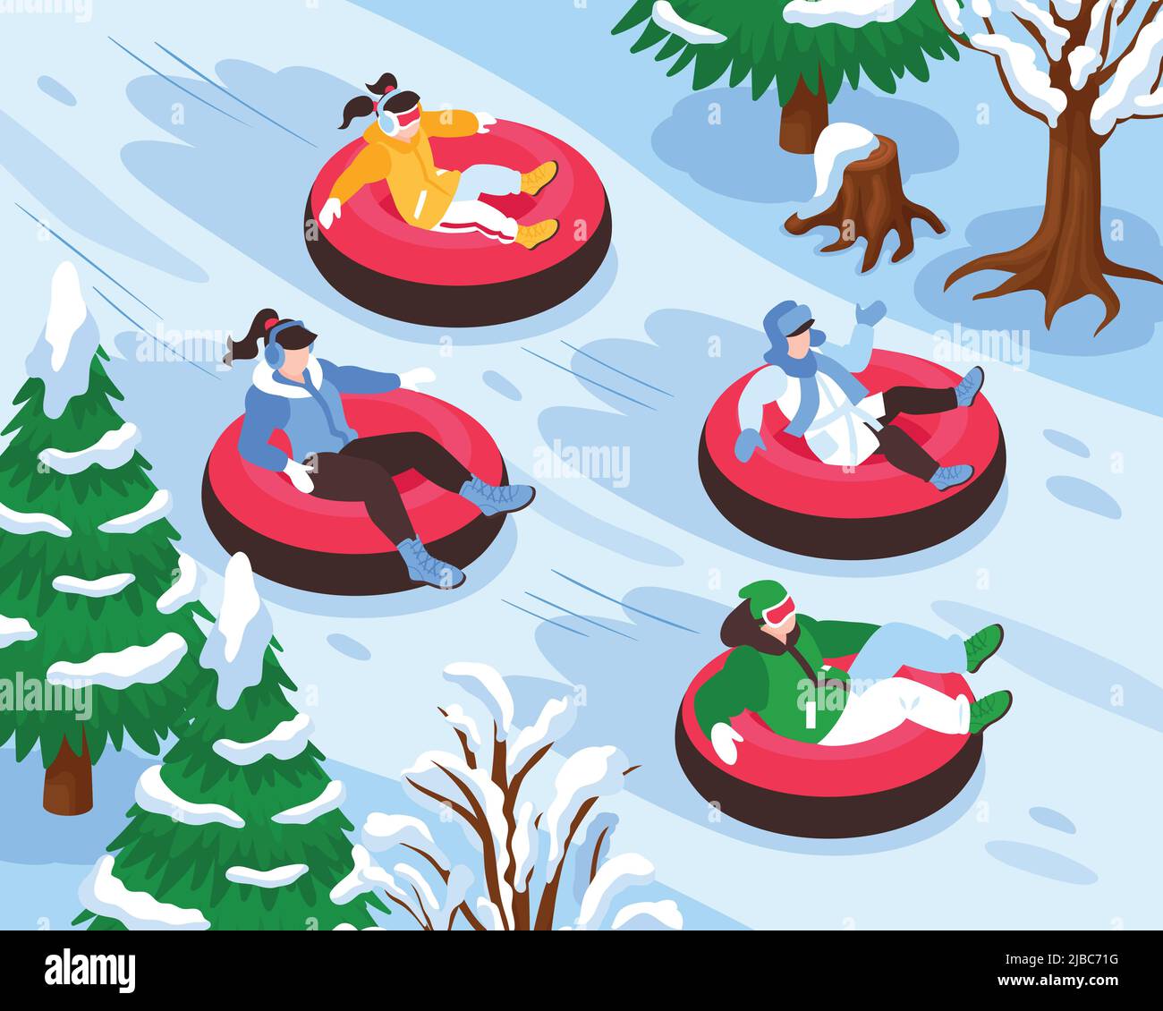 Winter vacation holiday resort outdoor activities for everyone ...