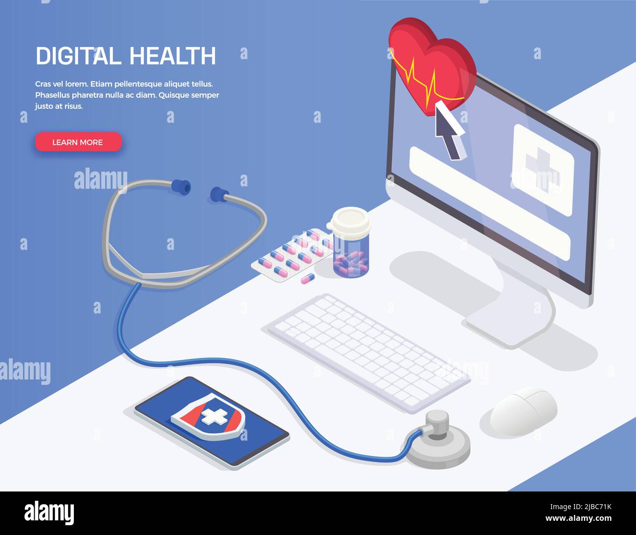 Health text icons heartbeat hi-res stock photography and images - Alamy