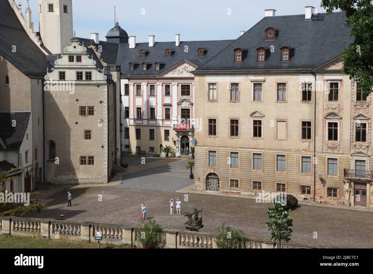 05 June 2022, Thuringia, Altenburg: The residential palace. (Shot with ...