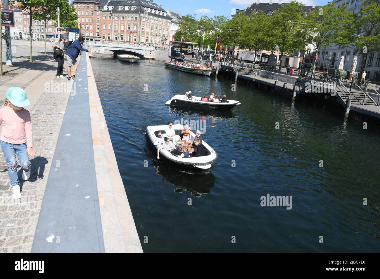 Copenhagen/Denmark/05 June 2022/Traveller ejnoyboat ride tour in danish ...