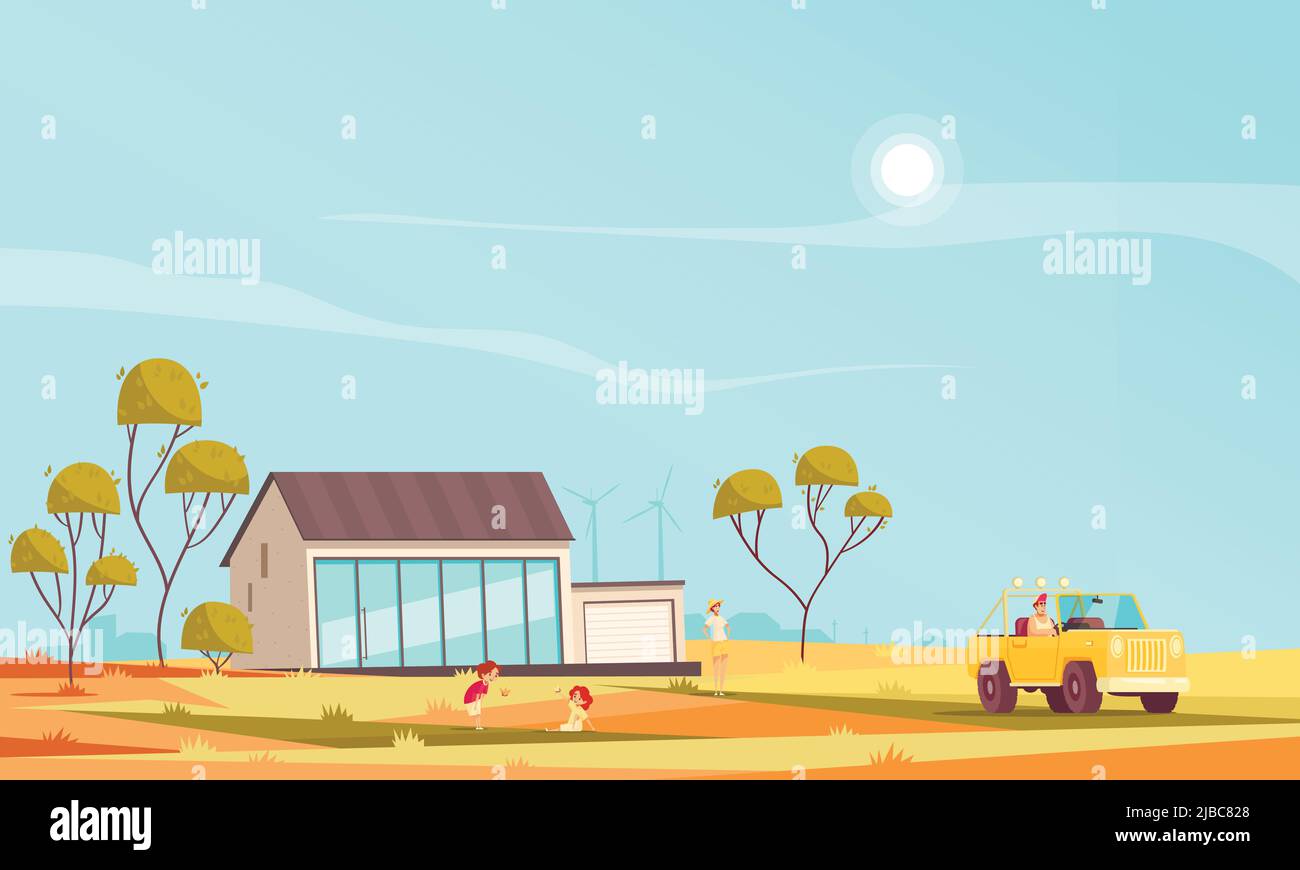 Natural phenomena and climate background with hot weather symbols flat ...