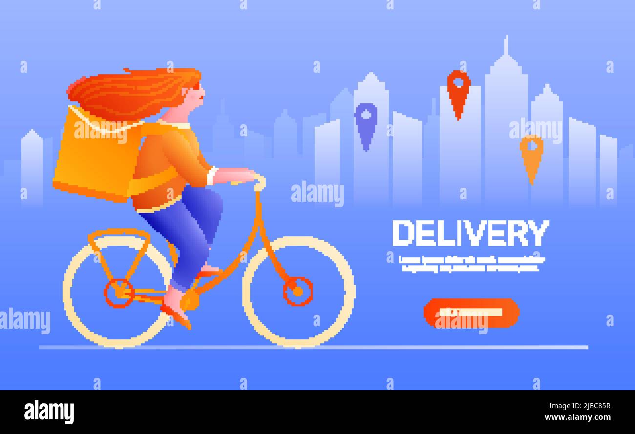 Courier packing box food Stock Vector Images - Alamy