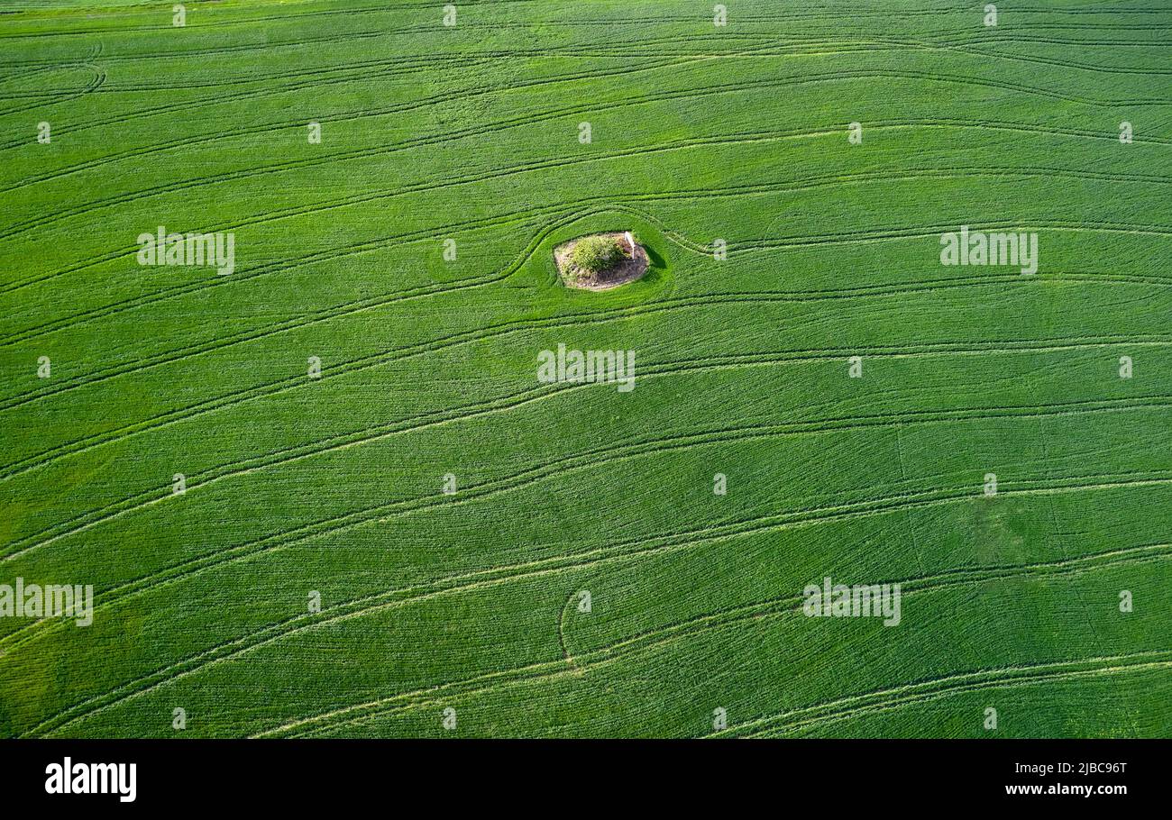 Spring aerial landscape in Tuscany hills Stock Photo - Alamy