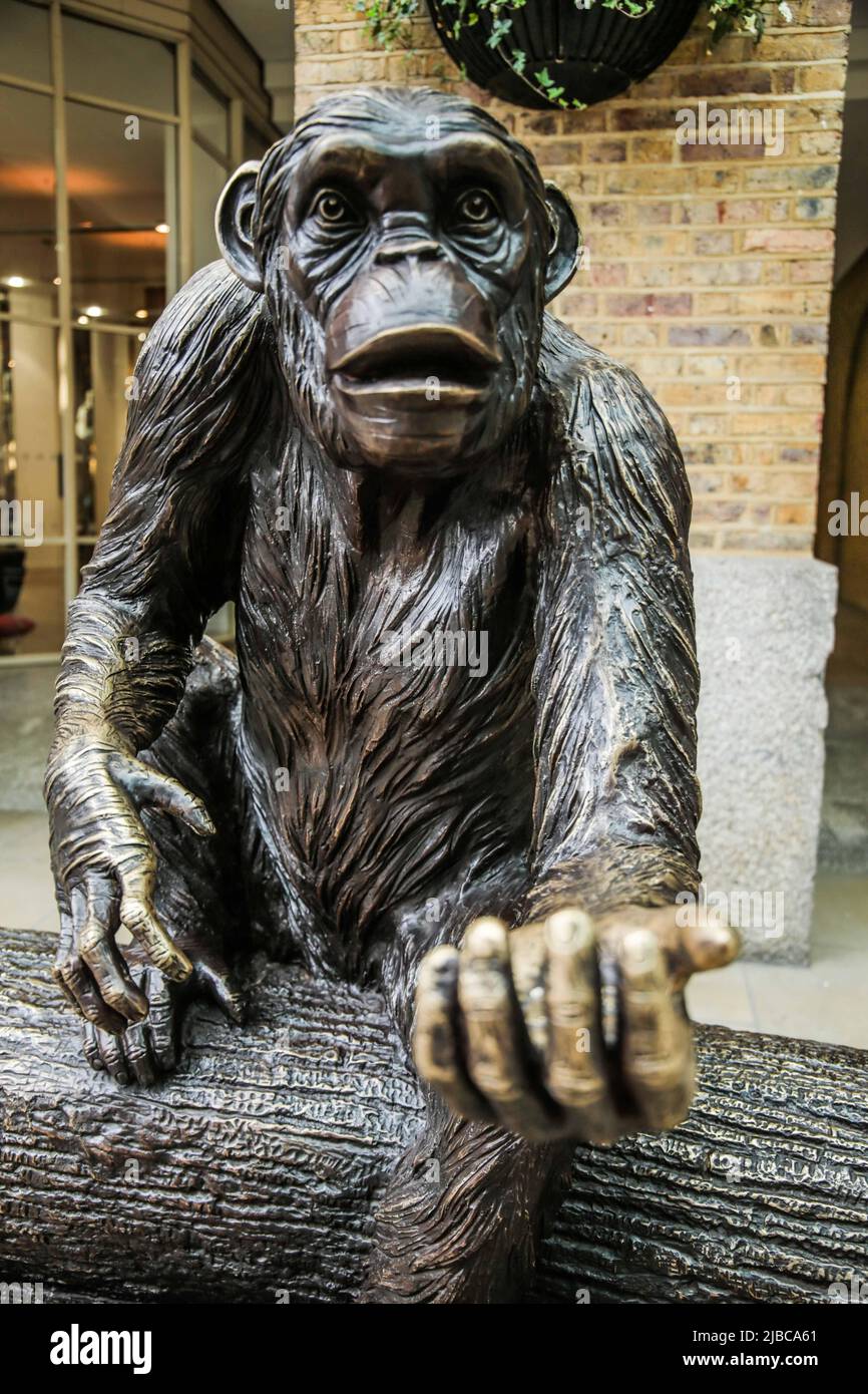 London UK 05 June 2022 The bronze statues are the work of artists and ...