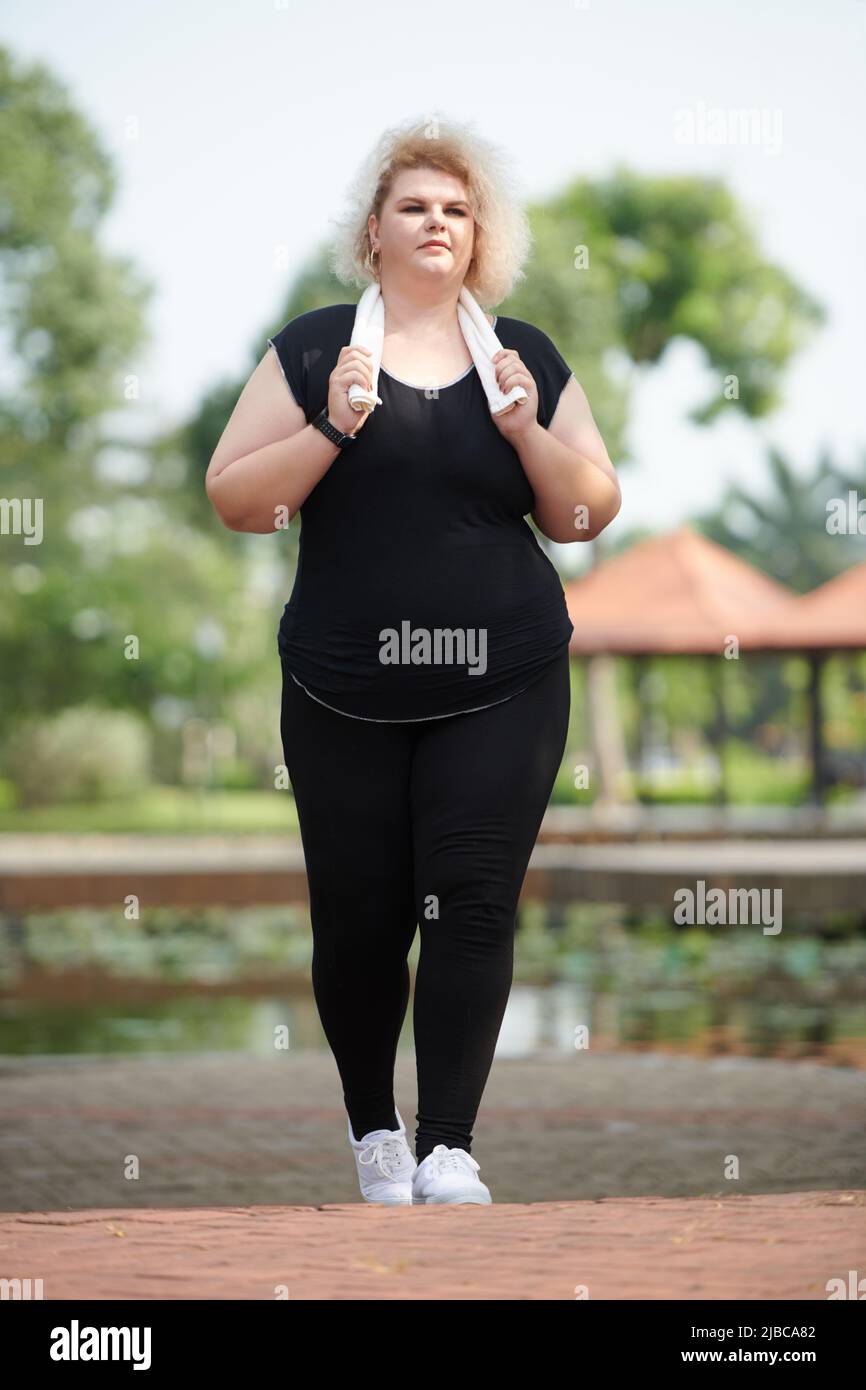 Plus size sportswoman in hi-res stock photography and images - Alamy