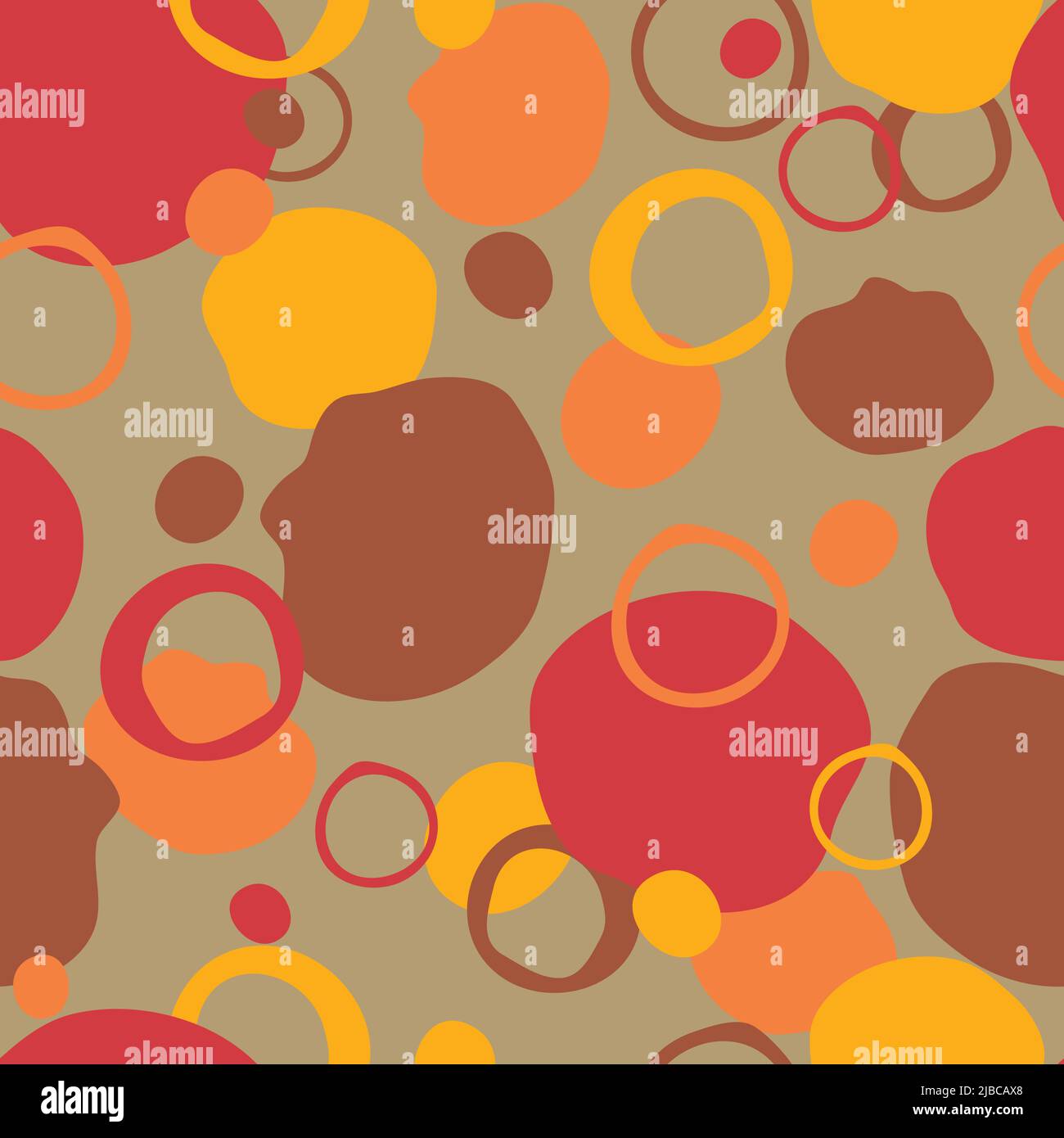 Seamless vector pattern with paint stains on brown background. Artistic ...