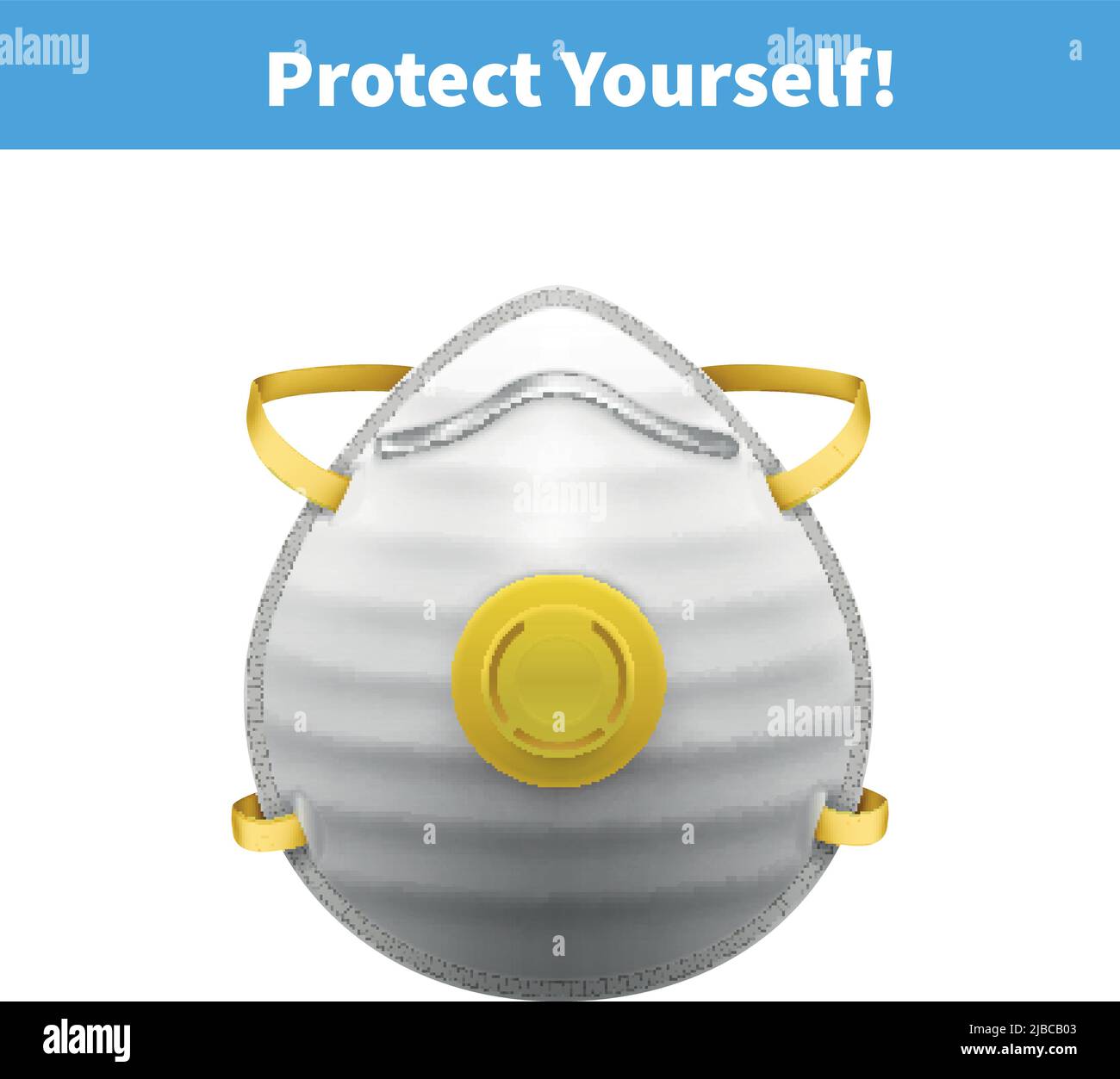 Individual protective medial masks N95 realistic colored composition ...