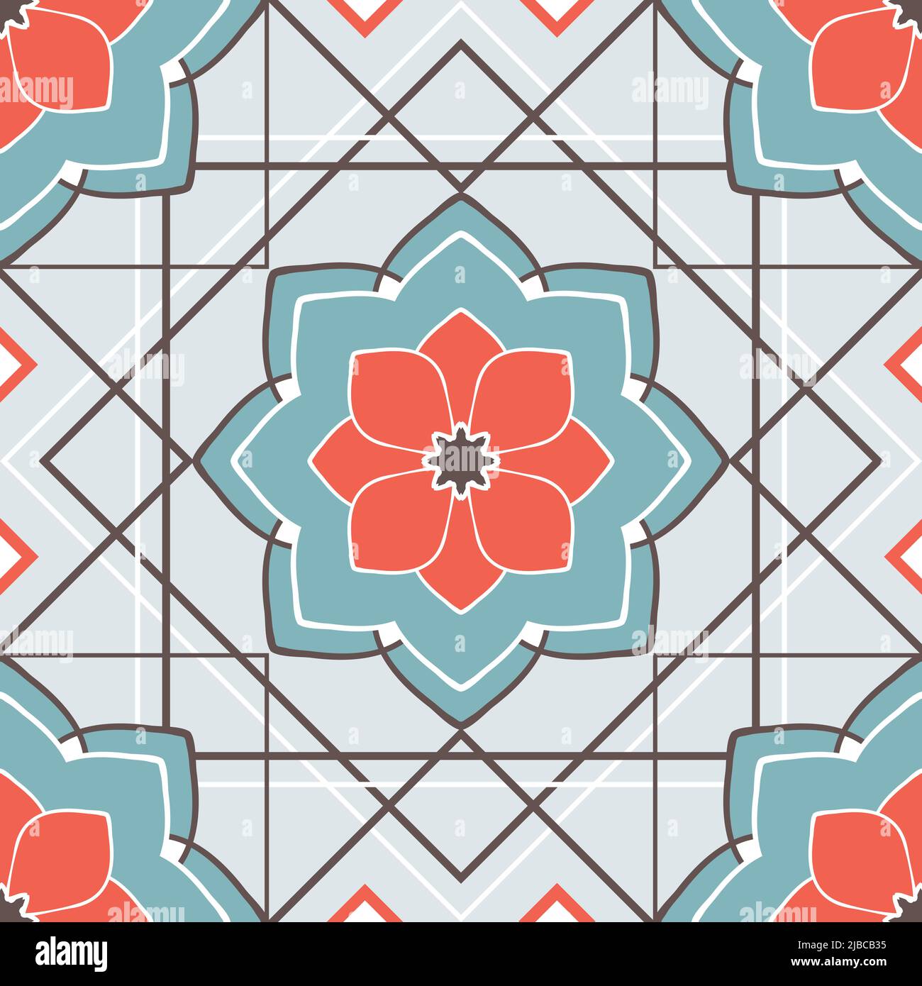 Flower Tiles Design