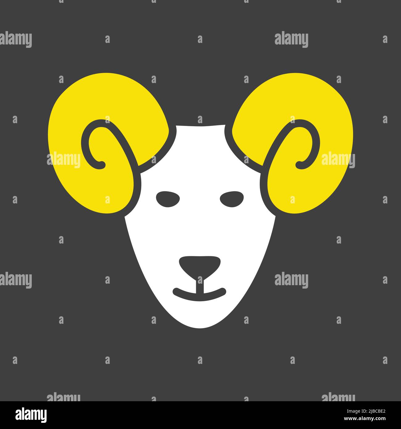 Sheep glyph icon isolated on the black. Farm animal vector illustration ...