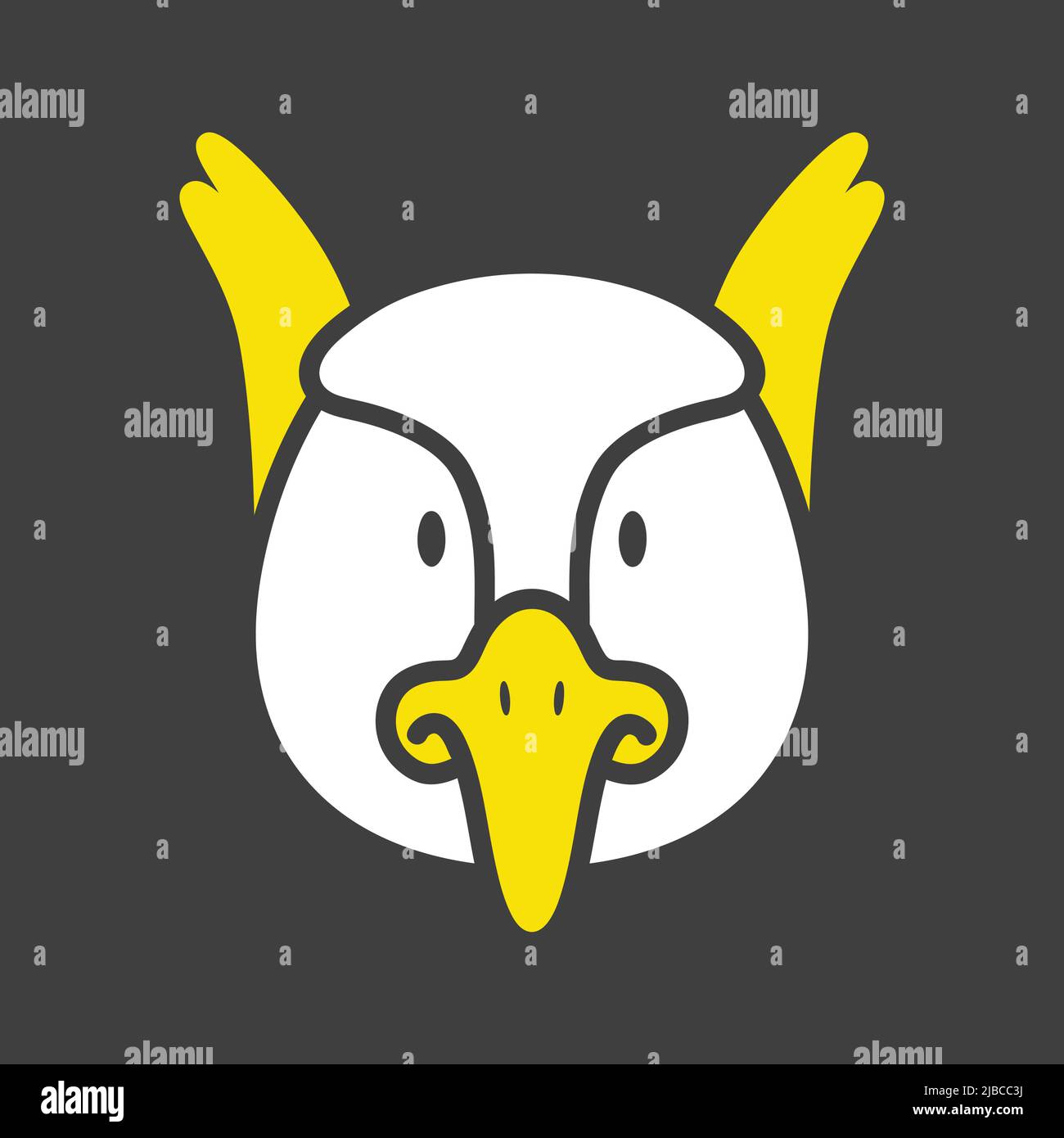 Pheasant glyph icon isolated on the black. Animal head vector ...