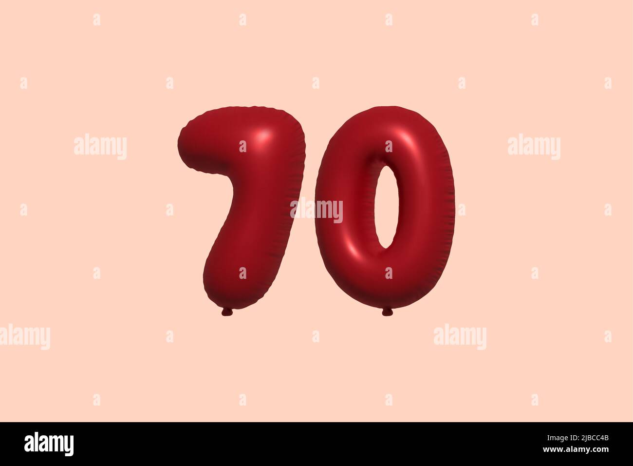 70 3d number balloon made of realistic metallic air balloon 3d ...