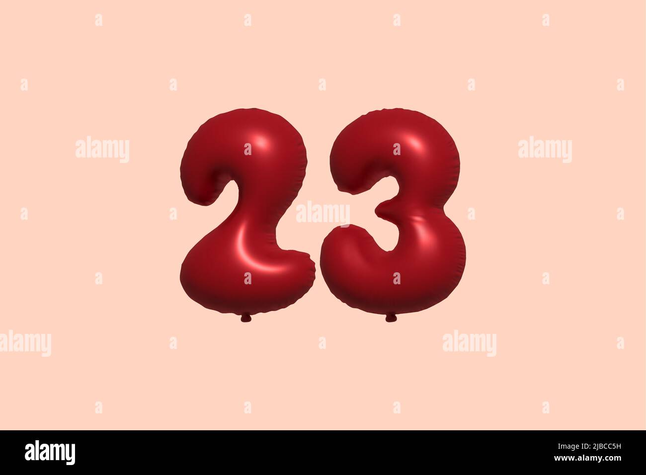 23 3d number balloon made of realistic metallic air balloon 3d ...