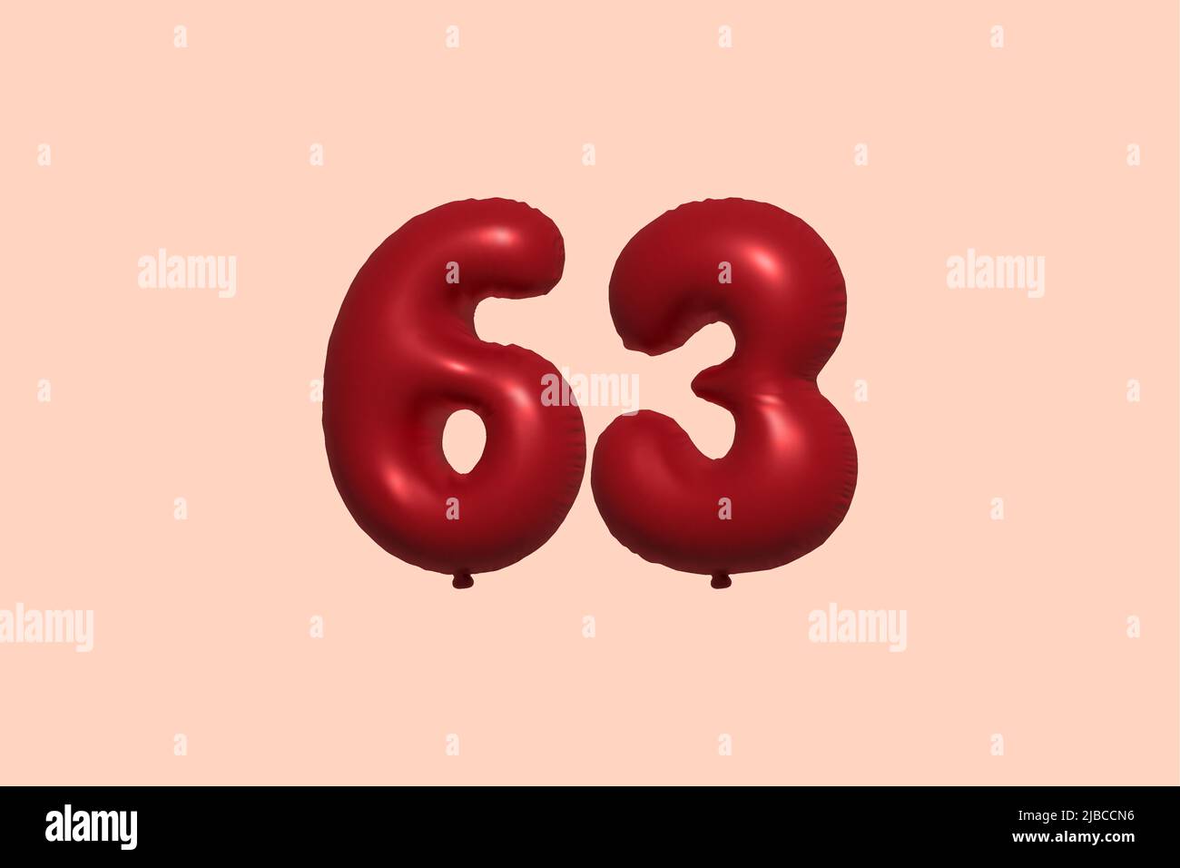 63 3d number balloon made of realistic metallic air balloon 3d ...