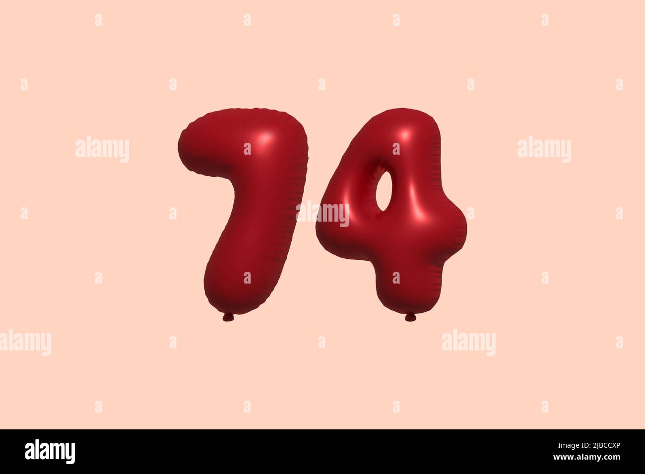 74 3d number balloon made of realistic metallic air balloon 3d ...