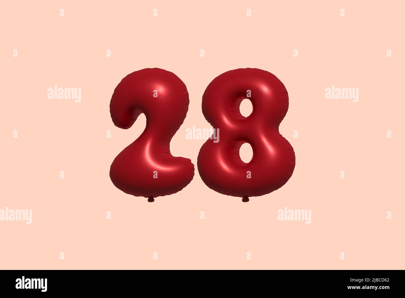 28 3d number balloon made of realistic metallic air balloon 3d ...