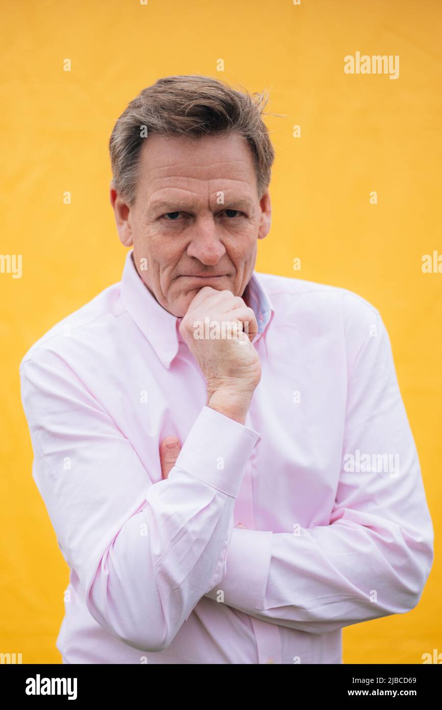 Hay-on-Wye, Wales, UK. 5th June, 2022. Michael Lewis at Hay Festival ...