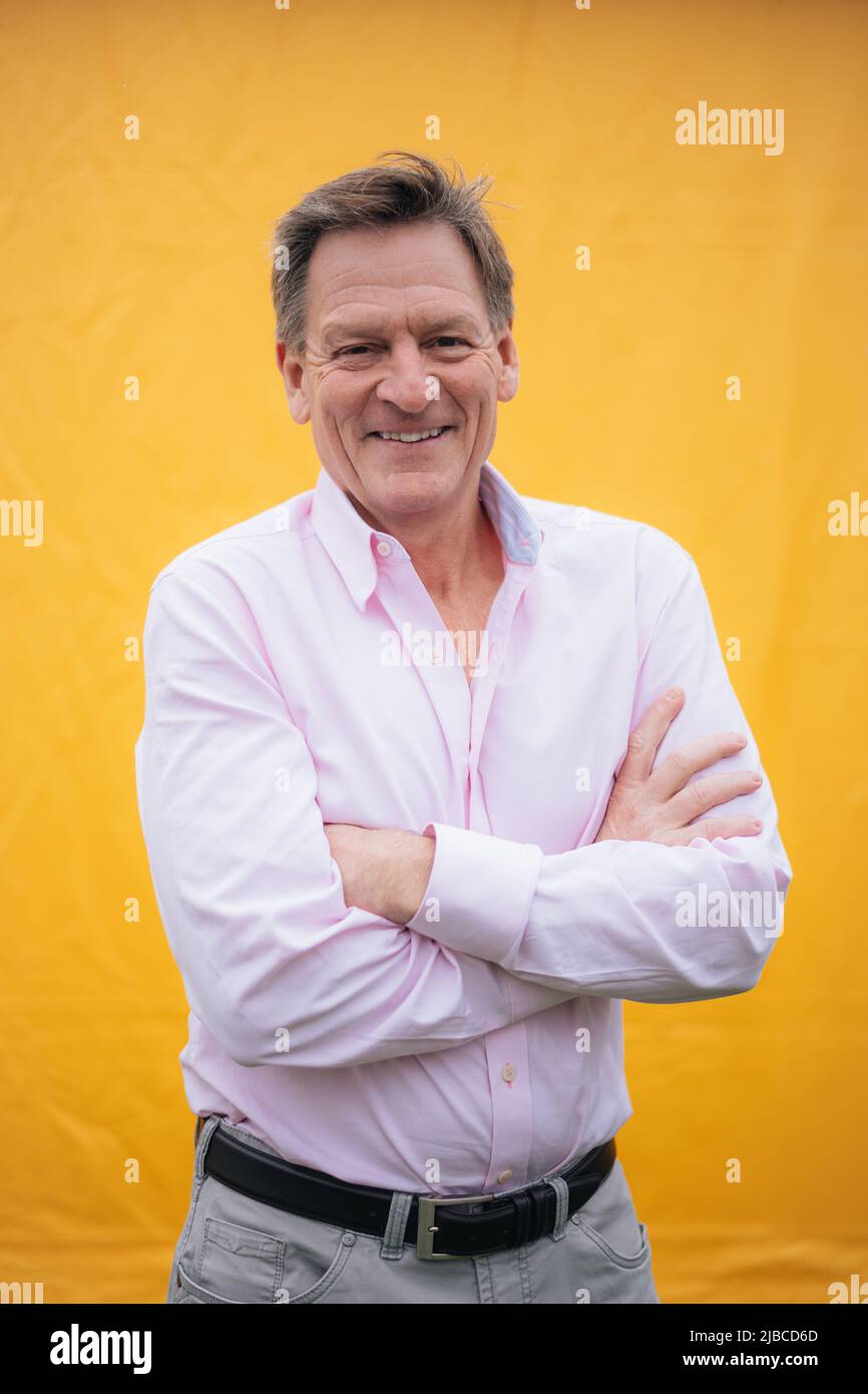 Hay-on-Wye, Wales, UK. 5th June, 2022. Michael Lewis at Hay Festival ...