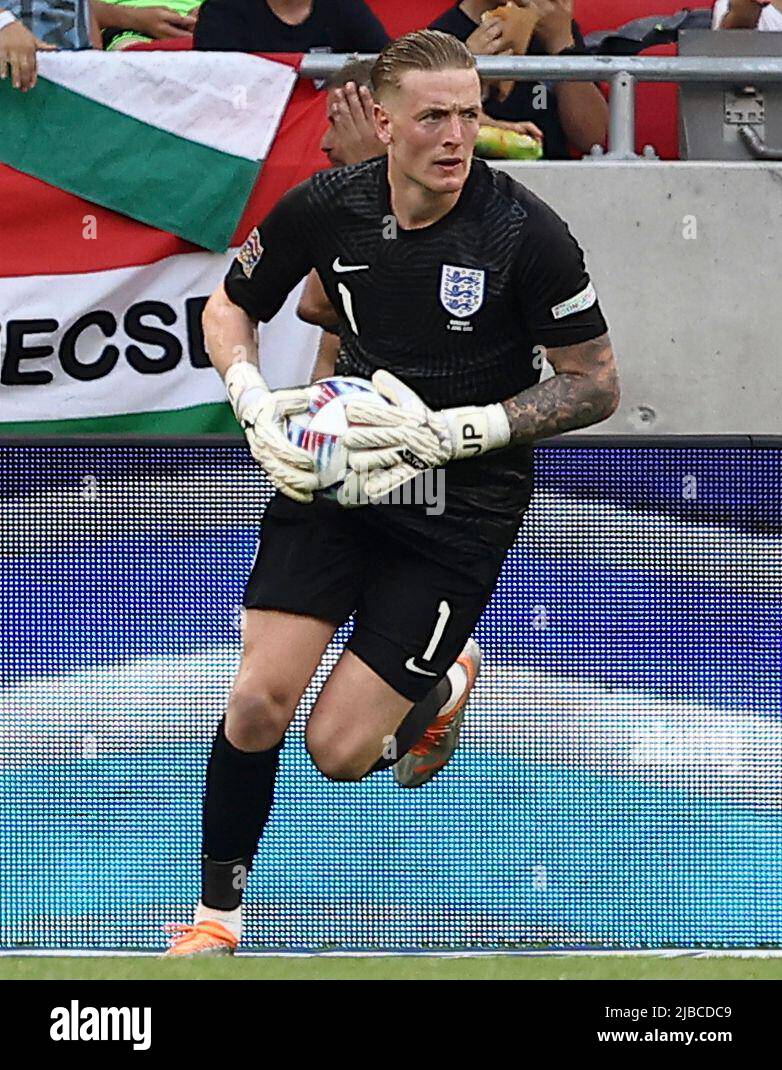 England goalkeeper Jordan Pickford during the UEFA Nations League match ...
