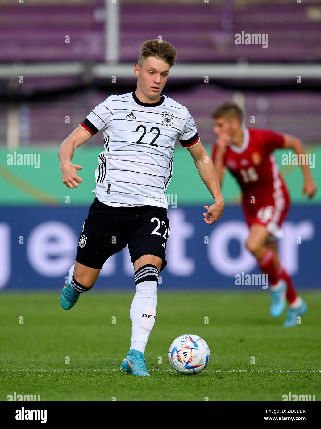 Luca NETZ (GER) action, soccer Laenderspiel, European Championship ...