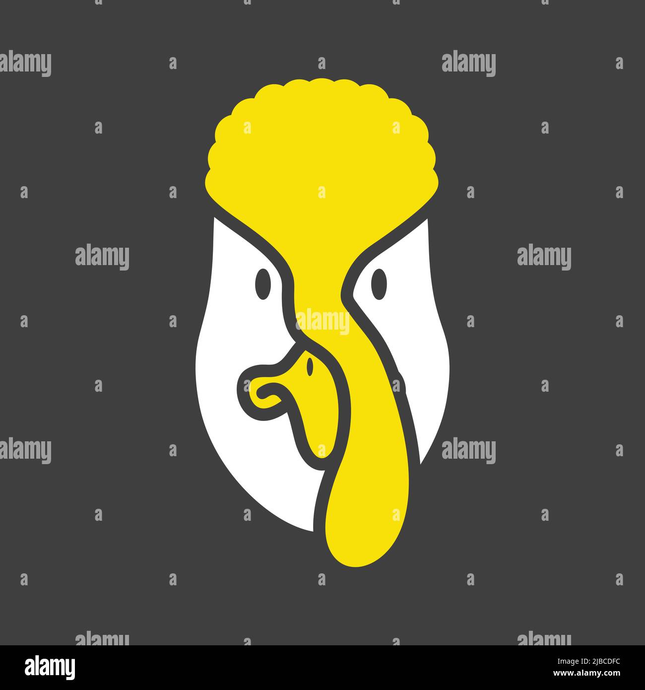 Turkey glyph icon isolated on the black. Farm animal vector ...