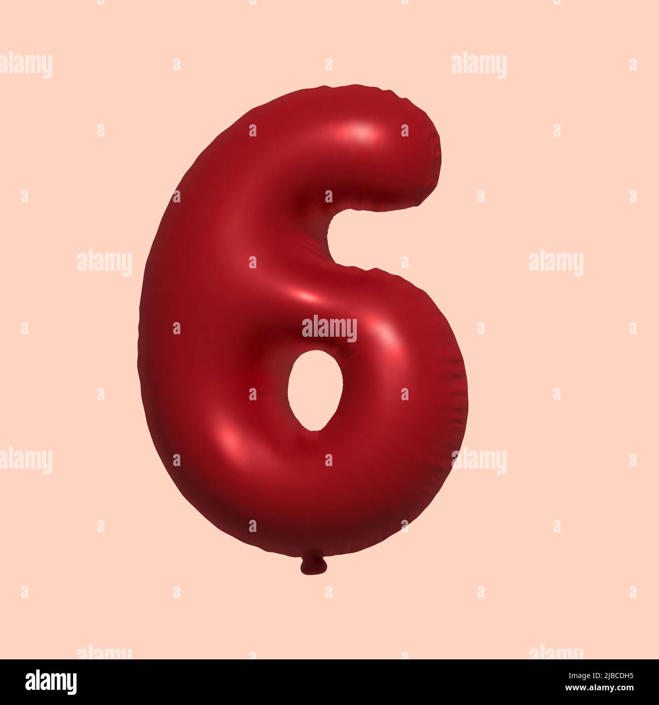 6 number balloon hi-res stock photography and images - Alamy