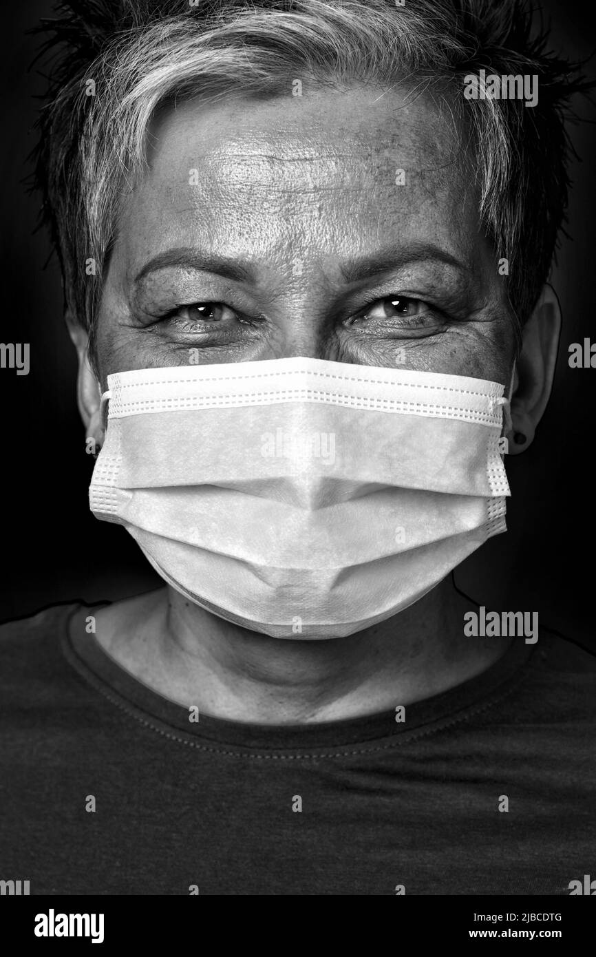 Mask window home Black and White Stock Photos & Images - Alamy