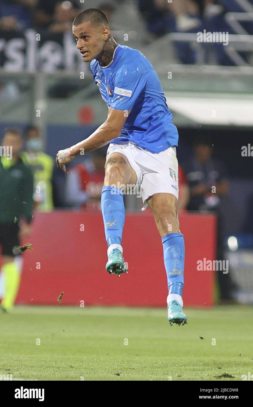 Gianluca Scamacca of Italy during Italy vs Germany, 1Â° day of Nations ...