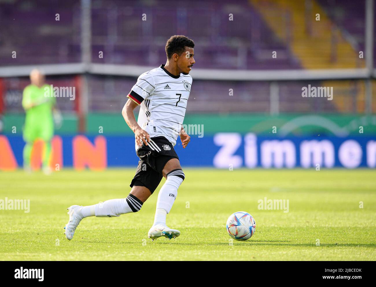 Ansgar KNAUFF (GER) action, soccer Laenderspiel, European Championship ...