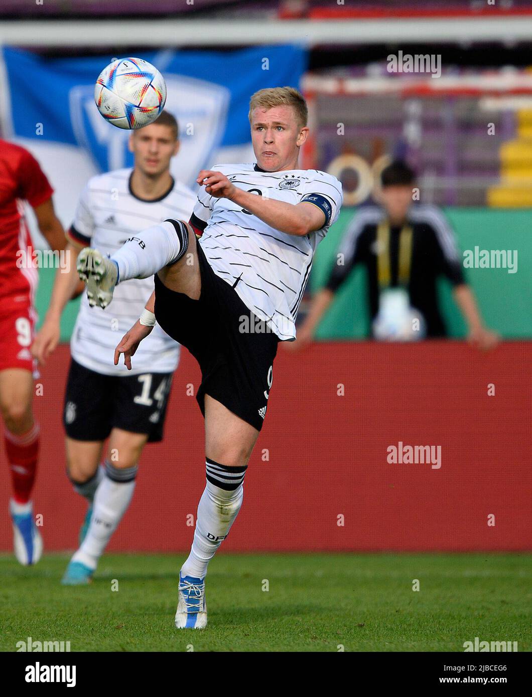 Jonathan BURKARDT (GER) action, soccer Laenderspiel, European ...
