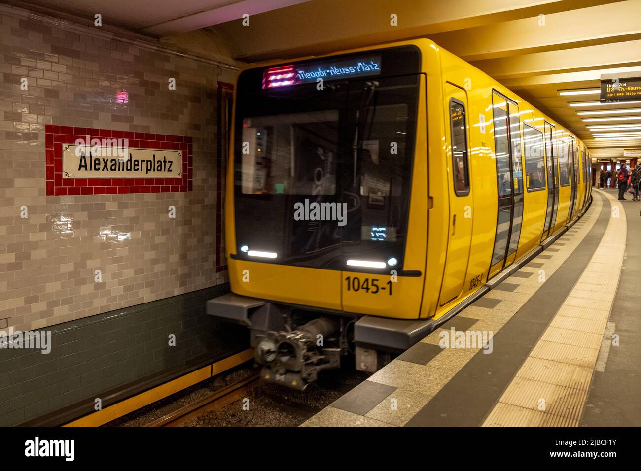 Berlin, March 24th 2019: Inside the U-Bahn station at Berlin ...