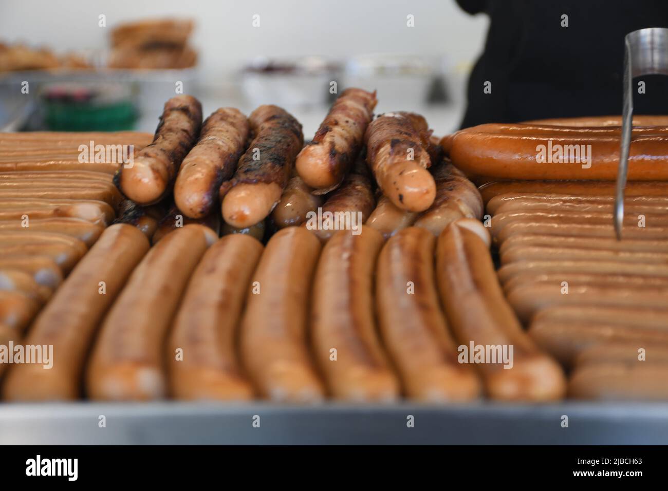 Copenhagen /Denmark/05 June 2022/Danish polse danish fst menu saugaes ...