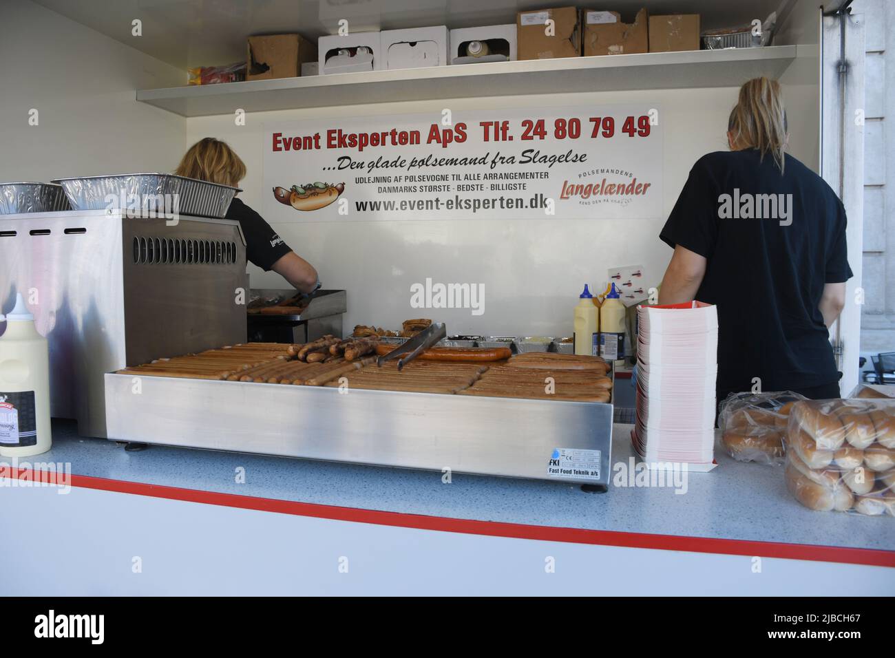 Copenhagen /Denmark/05 June 2022/Danish polse danish fst menu saugaes ...