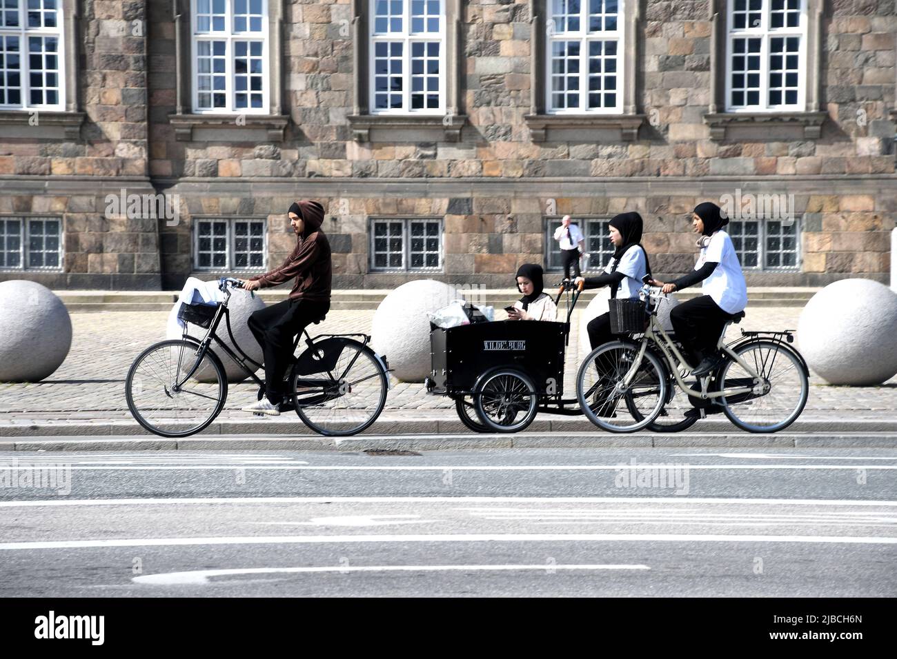 Copenhagen /Denmark/05 June 2022 / Danish bike transportation system in ...